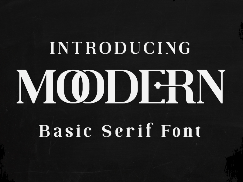 Download MOODERN font | fontsme.com