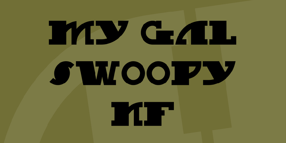 Download My Gal Swoopy NF font | fontsme.com