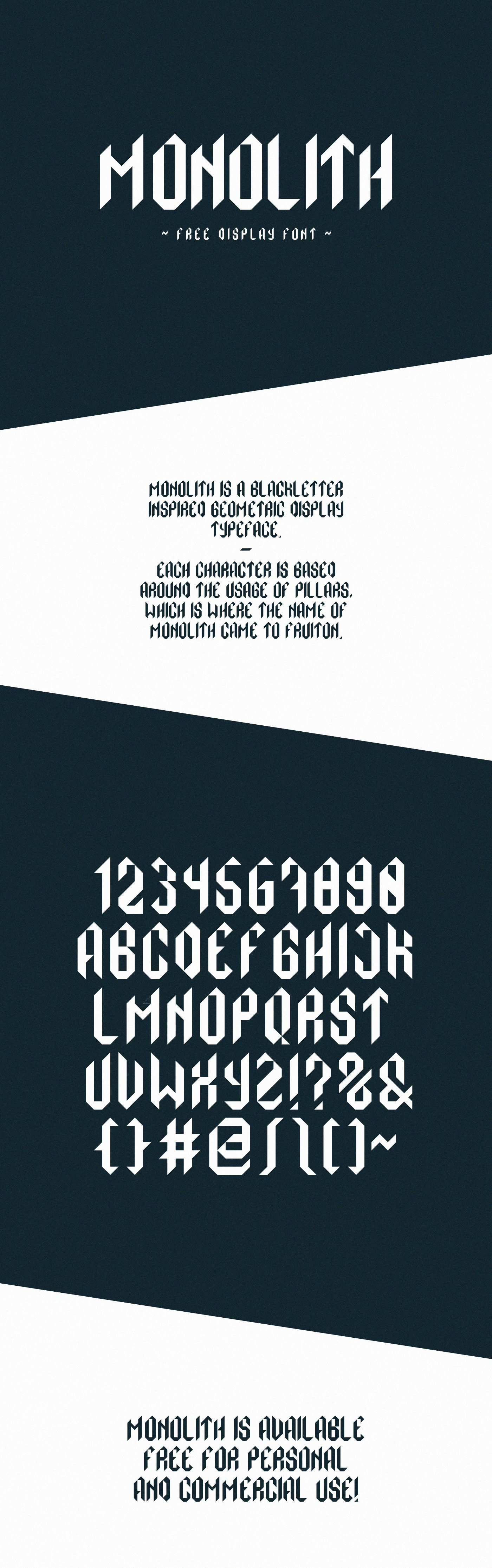 Download Monolith Regular font | fontsme.com