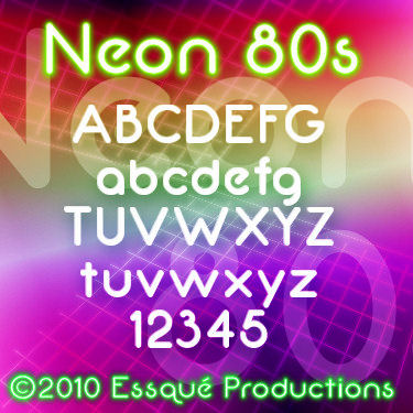 Download Neon 80s font | fontsme.com