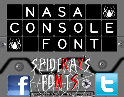 Download NASA CONSOLE font | fontsme.com