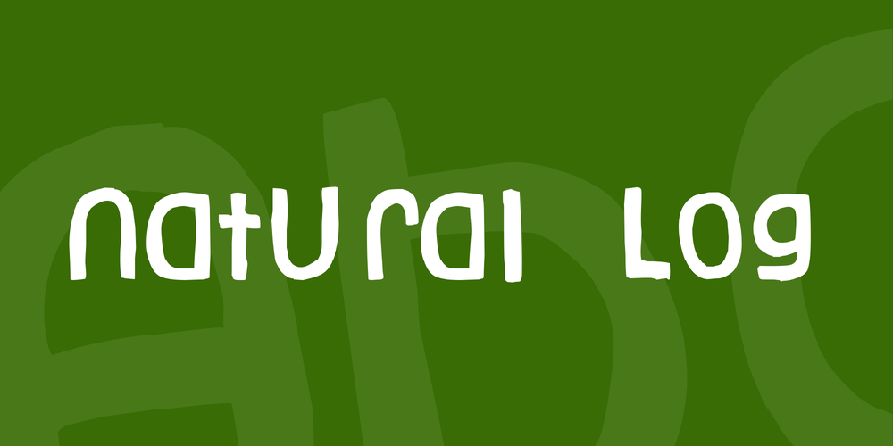 Download Natural Log font | fontsme.com