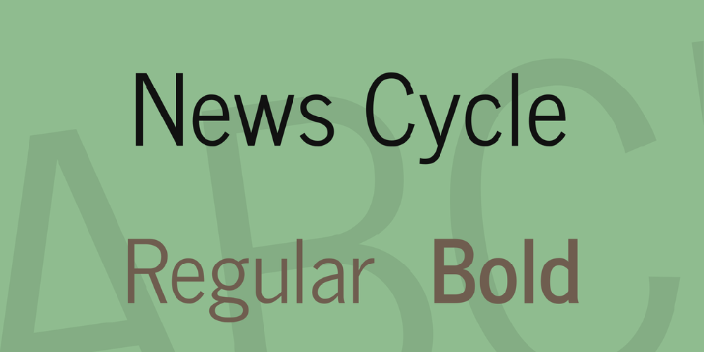 Download News Cycle font | fontsme.com