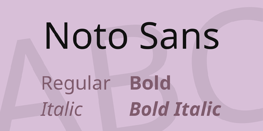 Download Noto Sans font | fontsme.com