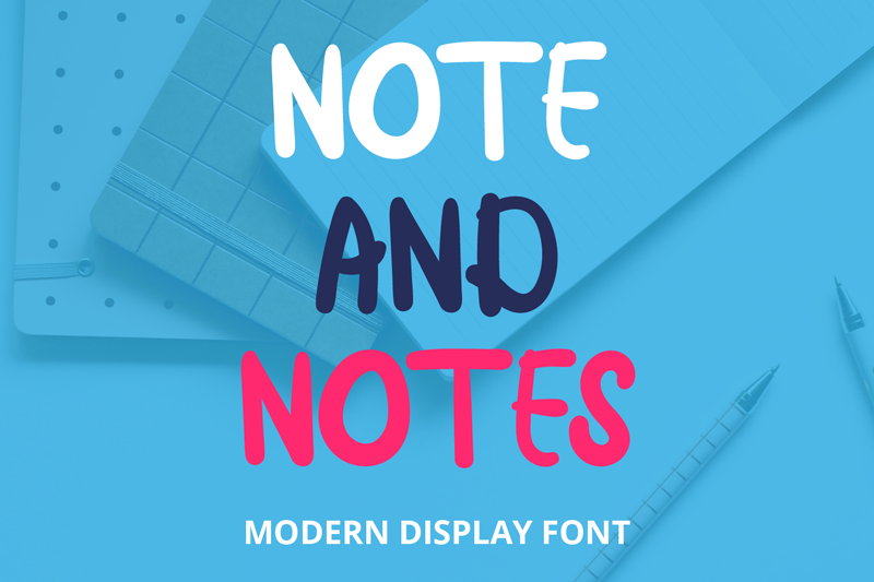 Download Note And Notes font | fontsme.com