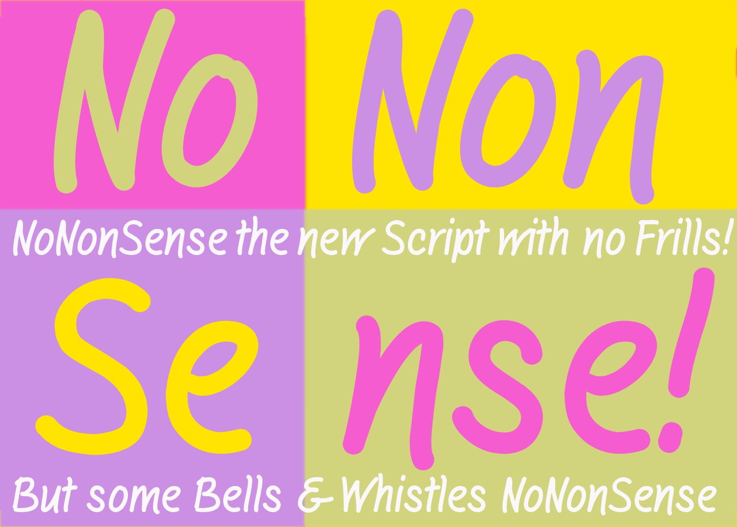 Download Nononsense font | fontsme.com