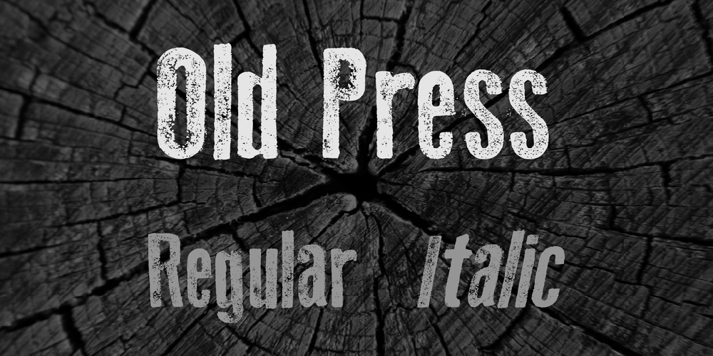Download Old Press font | fontsme.com