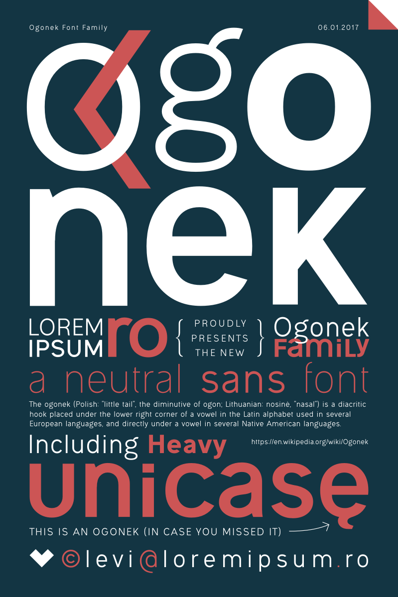 Download Ogonek Heavy font | fontsme.com