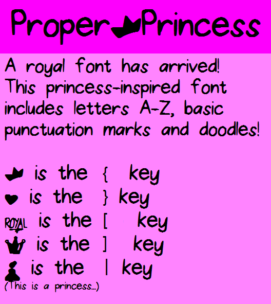 Download Proper Princess font | fontsme.com
