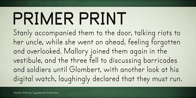 Download Primer Print font | fontsme.com