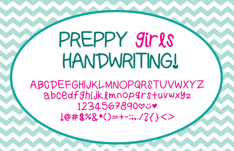 Download Preppy Girls Handwriting font | fontsme.com