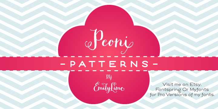 Download Peoni Patterns font | fontsme.com