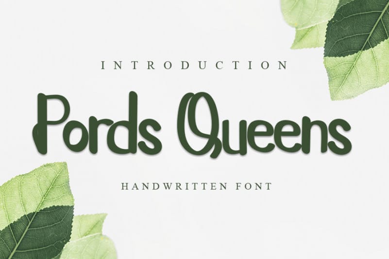 Download Pords Queens font | fontsme.com
