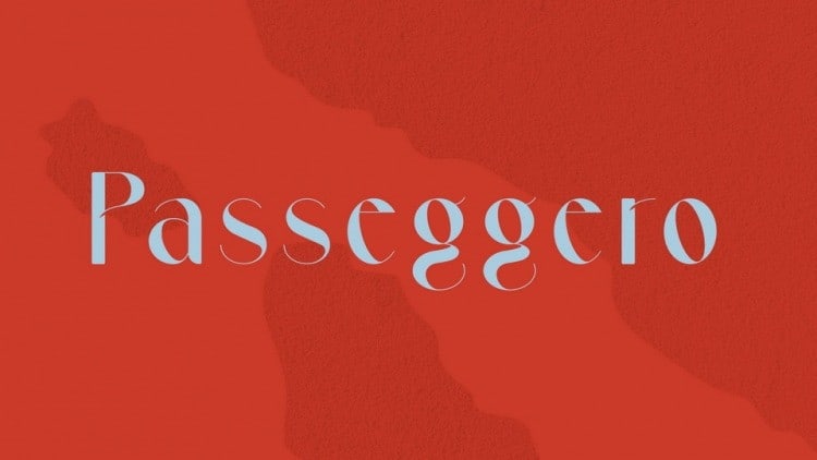Download Passeggero font | fontsme.com