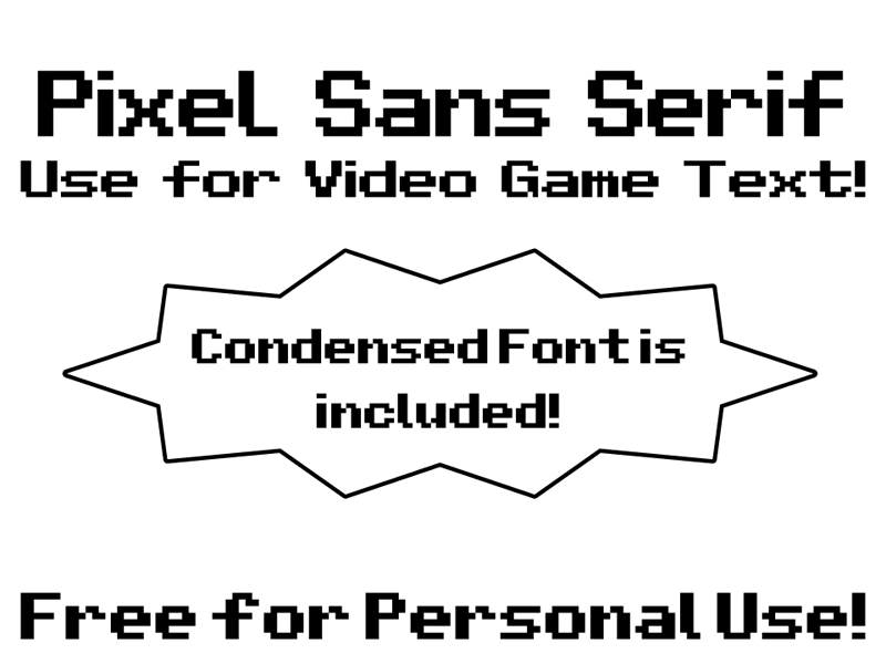 Download Pixel Sans Serif Condensed font | fontsme.com