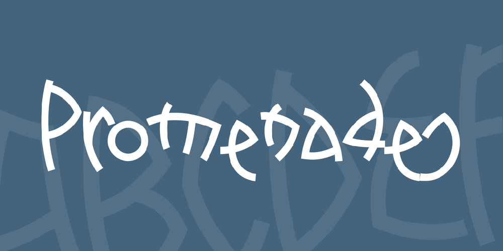 Download Promenades font | fontsme.com