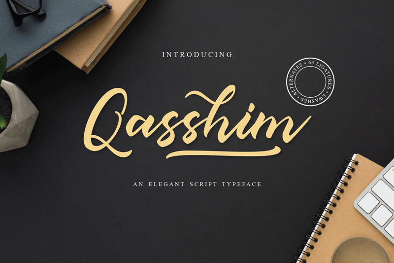 Download Qasshim font | fontsme.com