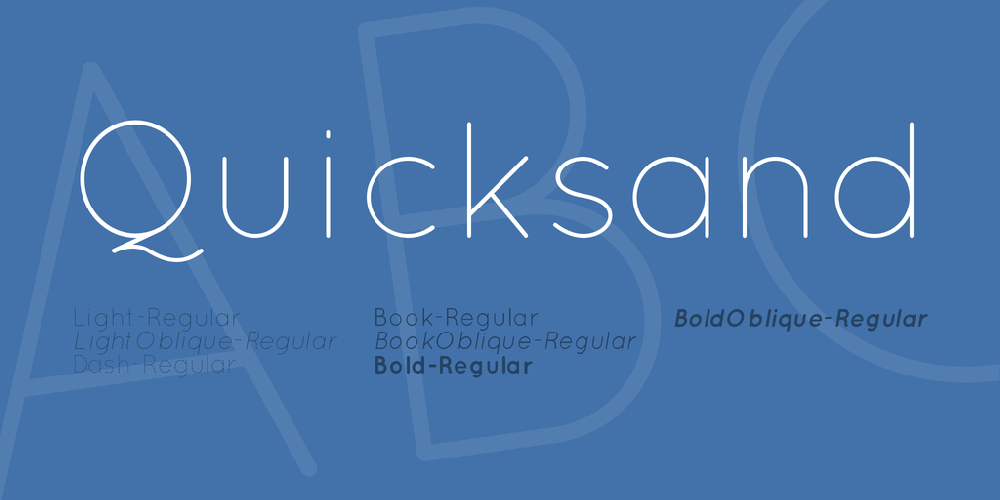 Download Quicksand font | fontsme.com
