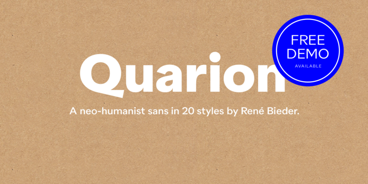 Download Quarion font | fontsme.com