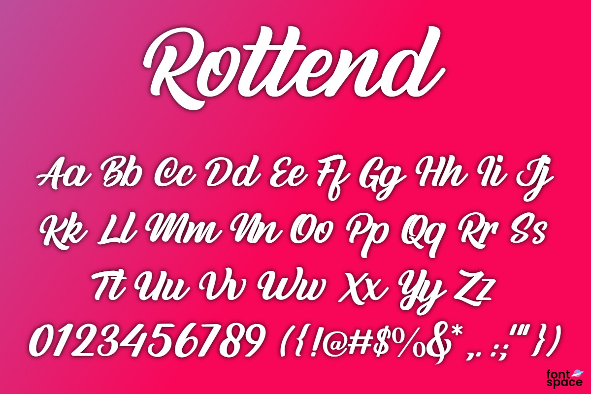 Download Rottend font | fontsme.com