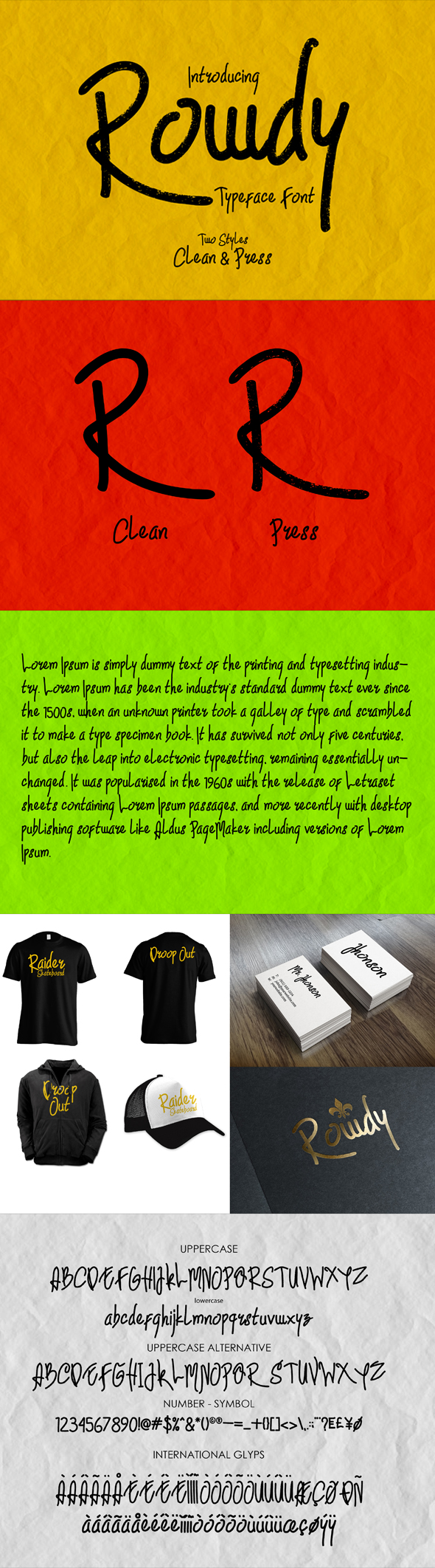 Download Rowdy font | fontsme.com