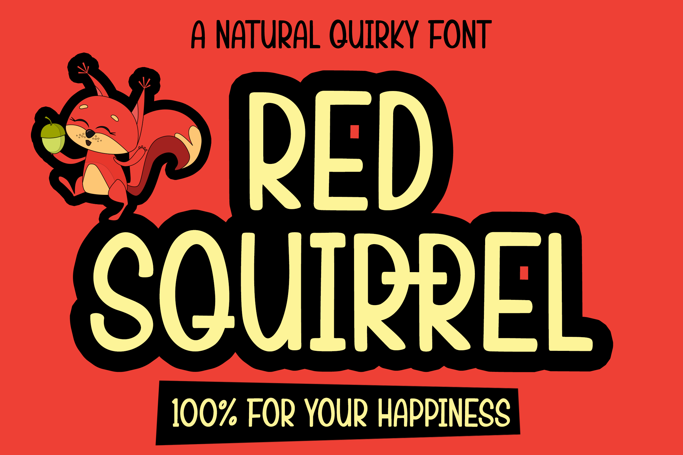 Download Red Squirrel font | fontsme.com