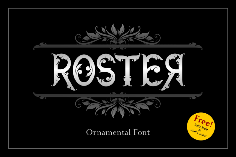 Download Roster font | fontsme.com