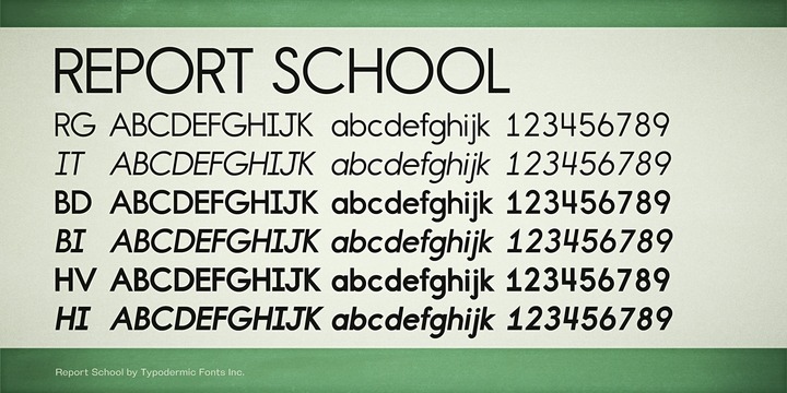 Download ReportSchoolRg font | fontsme.com