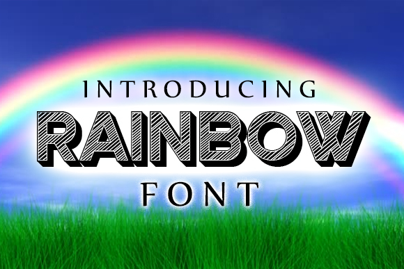Download Rainbow font | fontsme.com