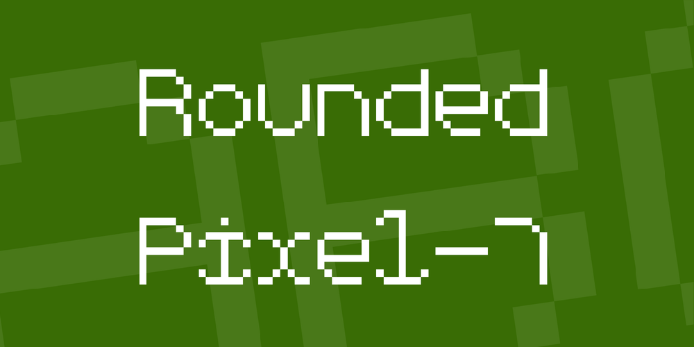 Download Rounded Pixel-7 font | fontsme.com