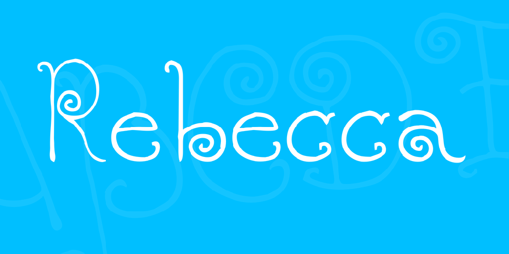 Download Rebecca font | fontsme.com