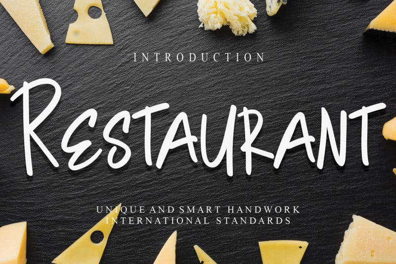 Download Restaurant font | fontsme.com