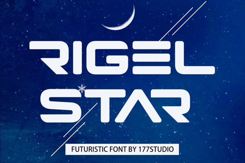 Download rigel star font | fontsme.com