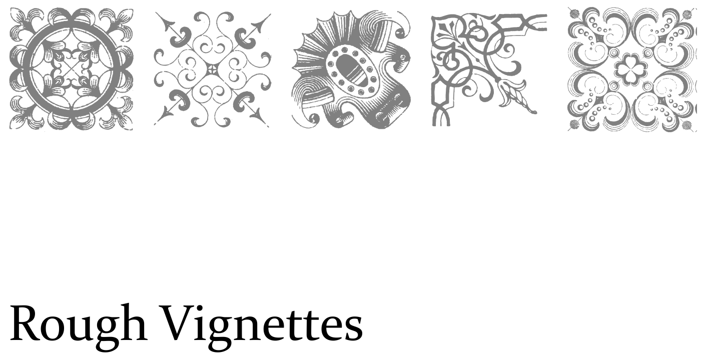 Download Rough Vignettes font | fontsme.com