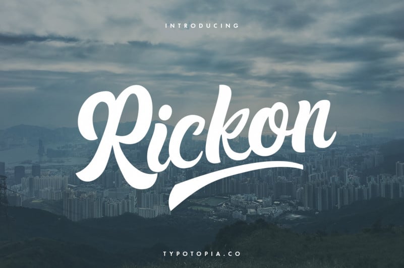 Download Rickon font | fontsme.com