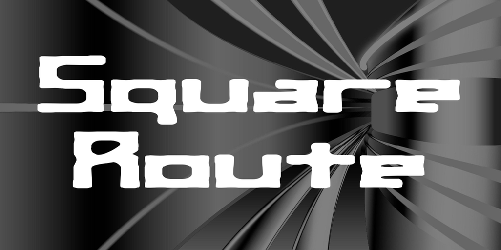 Download Square Route font | fontsme.com
