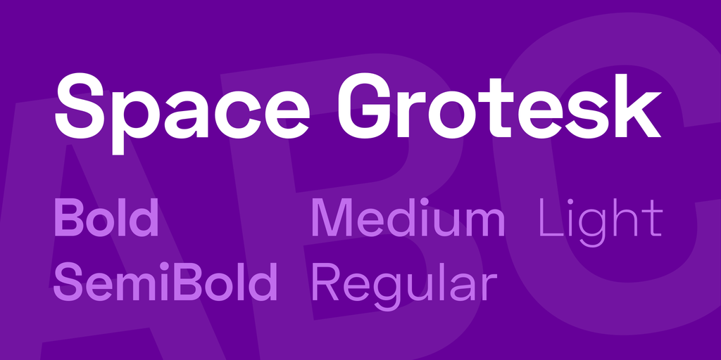 Download Space Grotesk font | fontsme.com