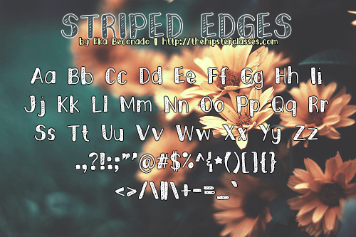 Download Striped Edges font | fontsme.com