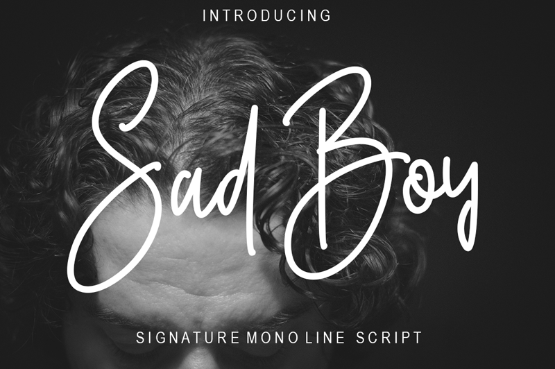 Download sad boy font | fontsme.com