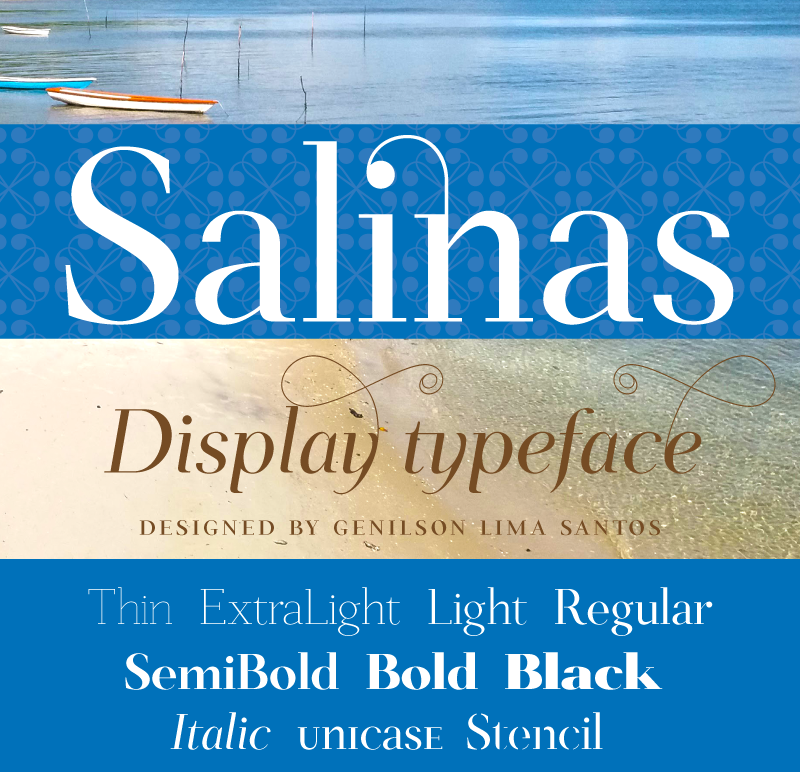 Download Salinas font | fontsme.com
