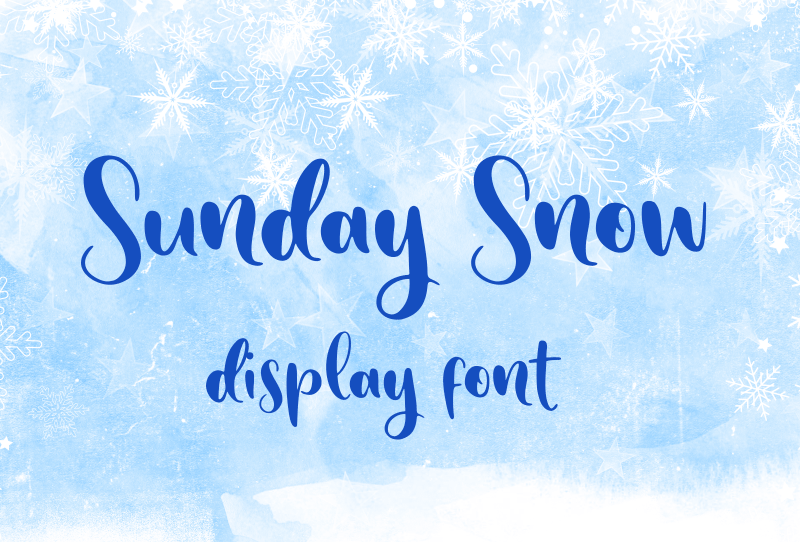 Download Sunday Snow font | fontsme.com