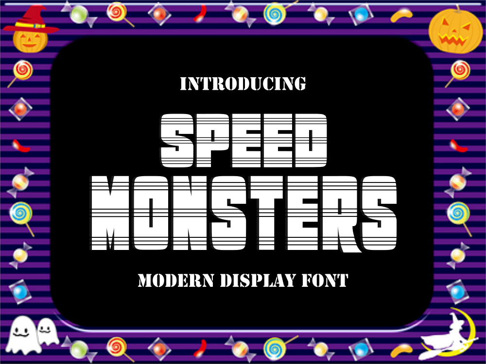 Download Speed Monsters font | fontsme.com