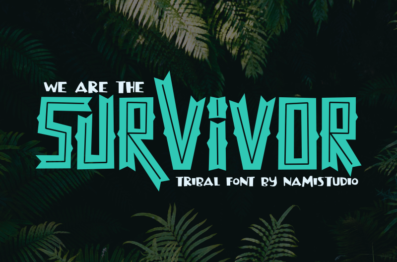 Download SURVIVOR font | fontsme.com