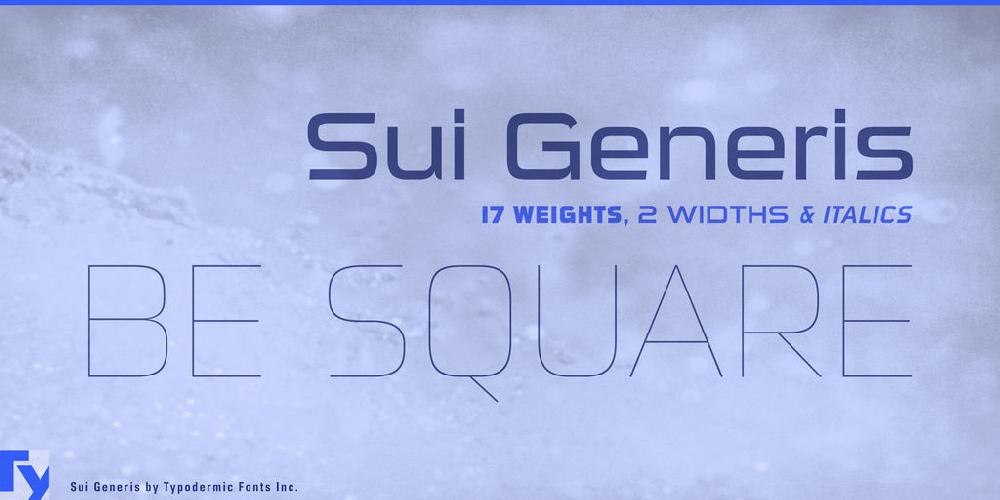 Download Sui Generis font | fontsme.com