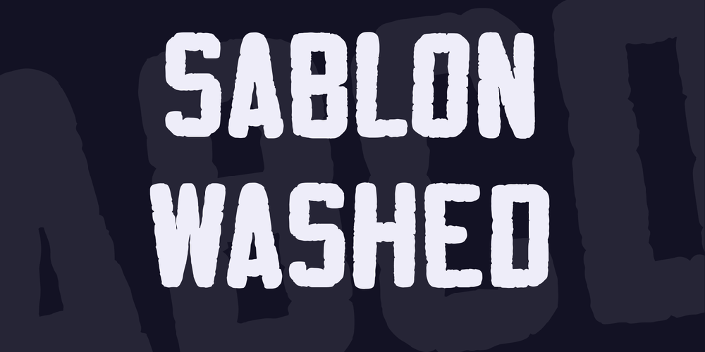 Download Sablon Washed font | fontsme.com