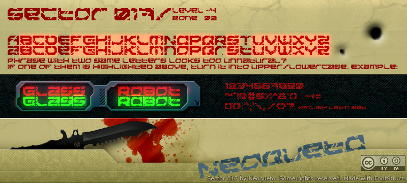 Download Sector 017 font | fontsme.com