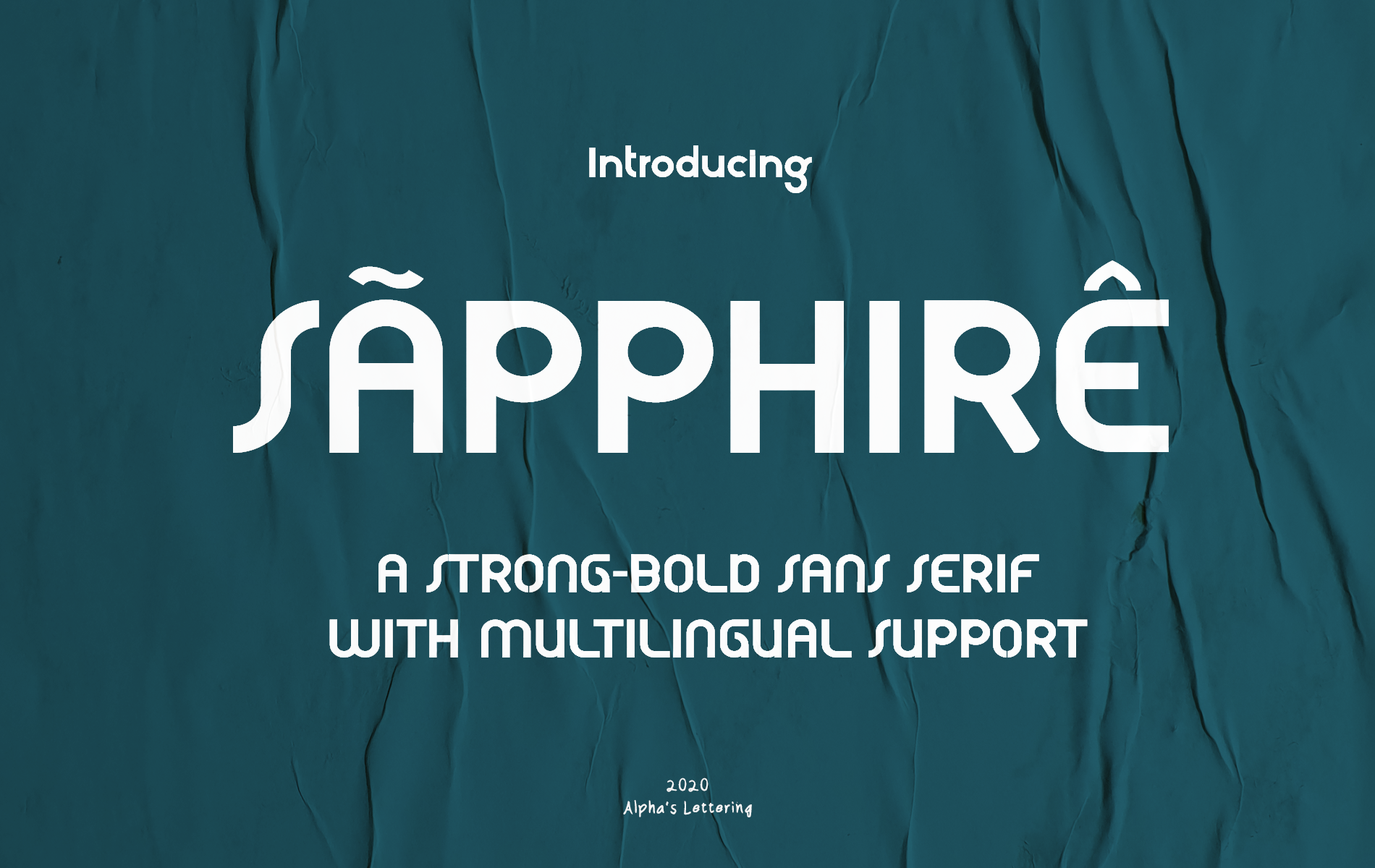 Download Sapphire font | fontsme.com