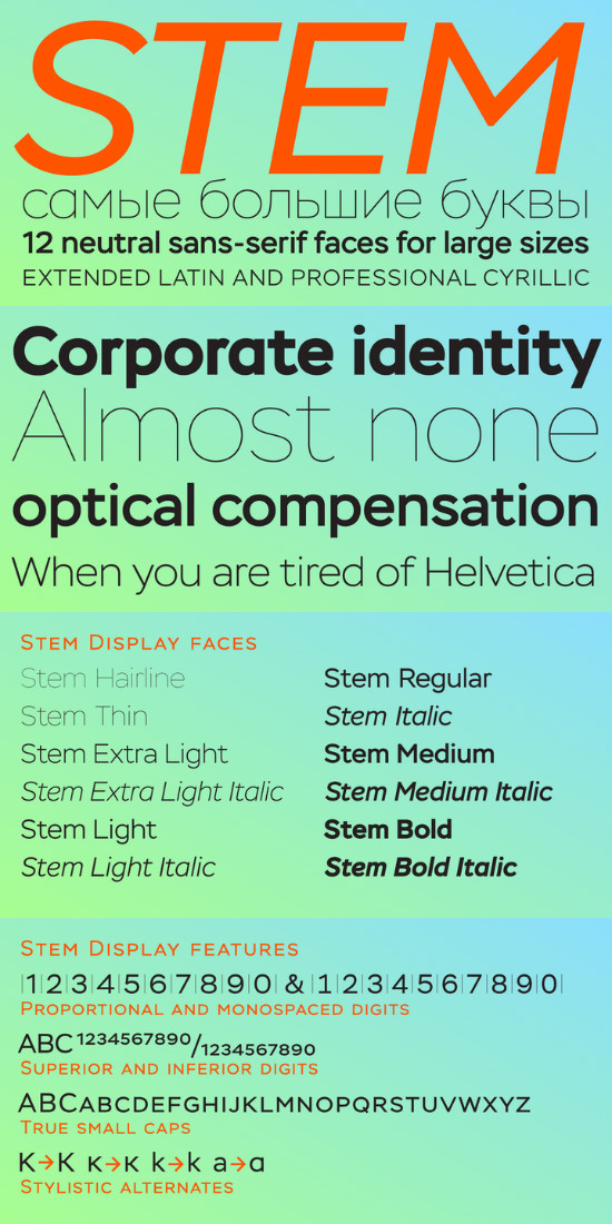 Download Stem-Bold font | fontsme.com
