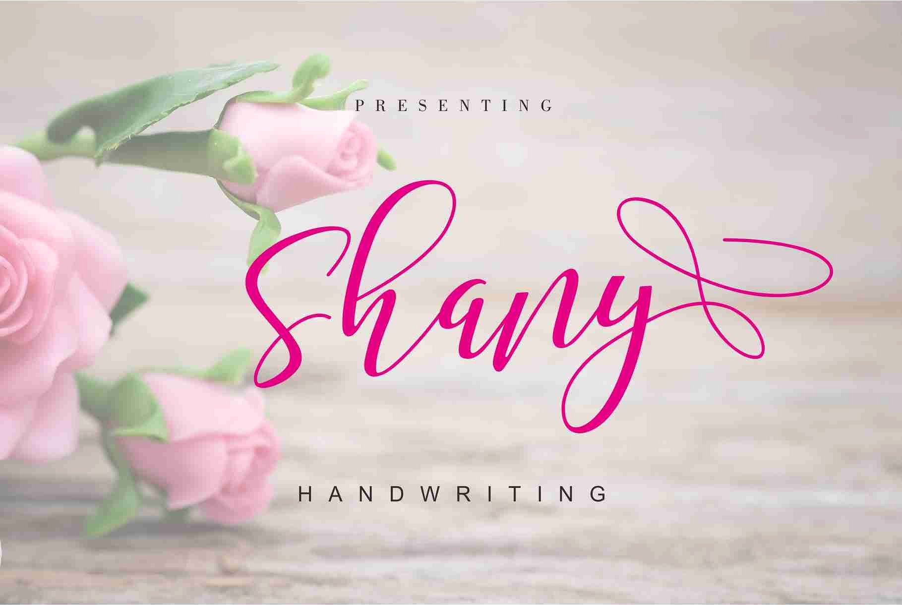 Download Shany font | fontsme.com