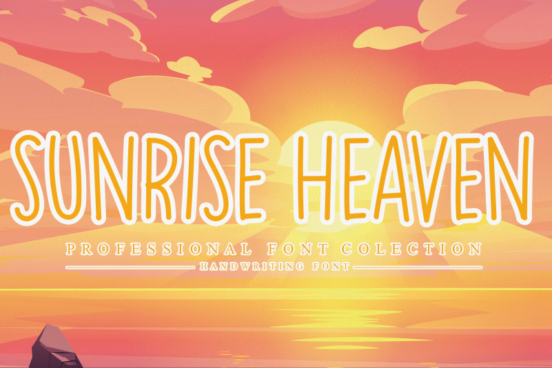Download Sunrise Heaven font | fontsme.com